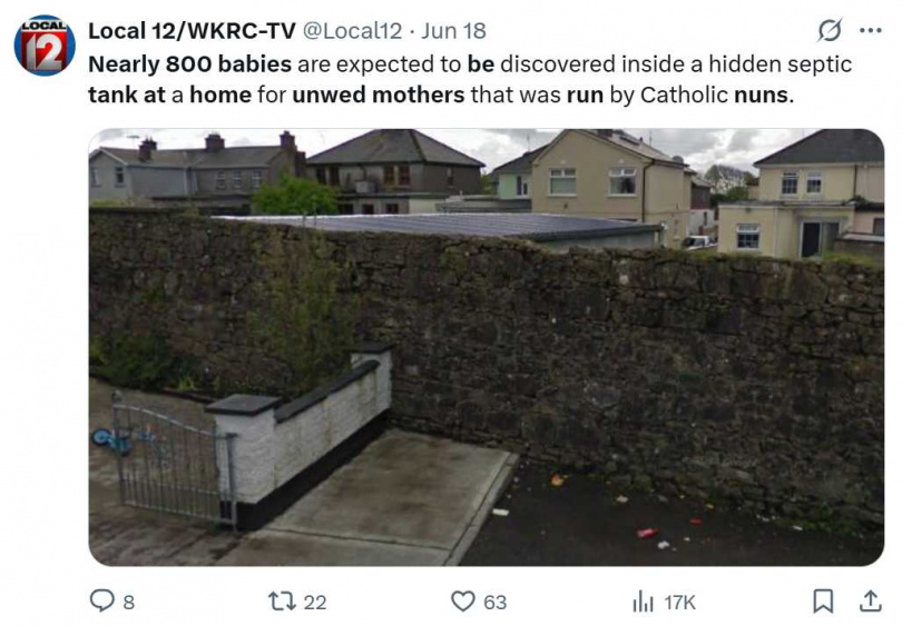 愛爾蘭修女機構暗藏800嬰靈！圖安遺址掘出歷史傷痕 展開遺骸大規模挖掘 | 國際 | CTWANT