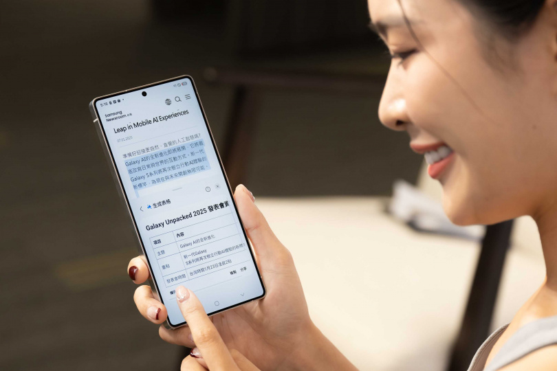 不只通話內容轉成逐字稿 三星S25旗艦系列最新AI「用說的」找照片 | 財經 | CTWANT
