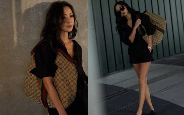 孫芸芸「腿精名媛」辣炸全網！一身黑短褲＋Gucci Giglio大包霸氣出場 網讚：名媛腿攻擊 | 漂亮 | CTWANT
