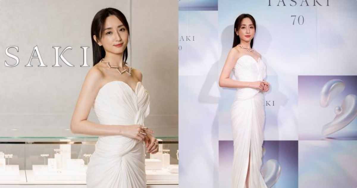 柯佳嬿現身日系珠寶品牌TASAKI 70周年，喊話老公坤達送限量珍珠給她！ | 漂亮 | CTWANT