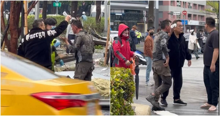 台中氣爆「淋水降溫熱心男」身分曝光！家住附近 見爆炸立刻喊兒下樓幫忙 | 社會 | CTWANT