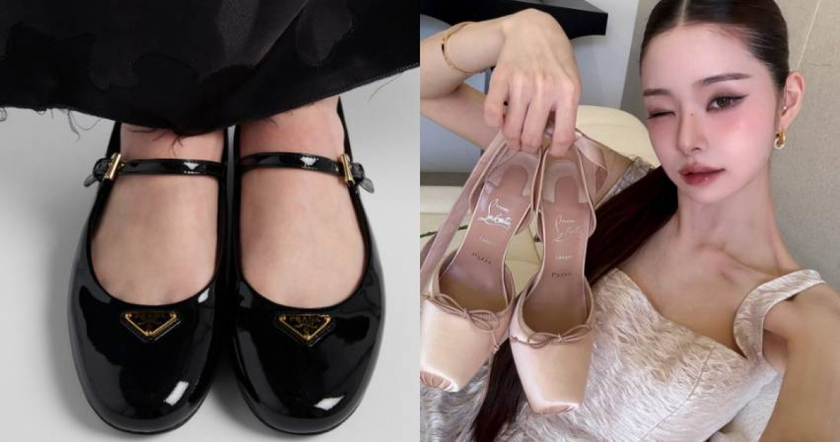 可塩可甜！春夏必收芭蕾舞鞋：PRADA以豐富材質引爆潮流、CHRISTIAN LOUBOUTIN這雙高跟設計穿上超顯腿細 | 漂亮 | CTWANT