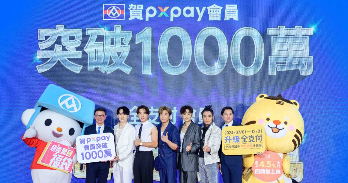 慶PX Pay會員破1,000萬！全支付會員挑戰500萬 全支付店外消費最高4.5%回饋無上限 夏日限量福袋抽百萬名車 | 生活 | CTWANT