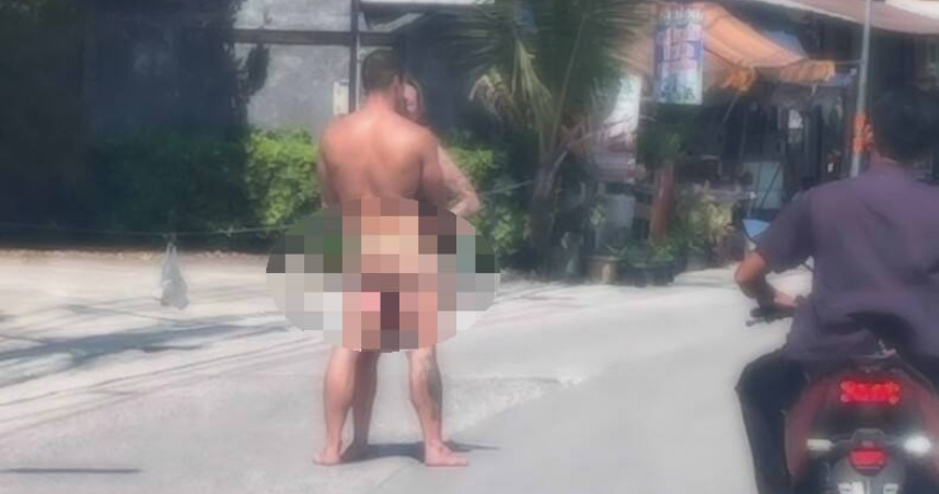 情侶路中央全裸相擁！落網辯稱「表達愛」 男子調查過程情緒失控被強制送醫 | 國際 | CTWANT