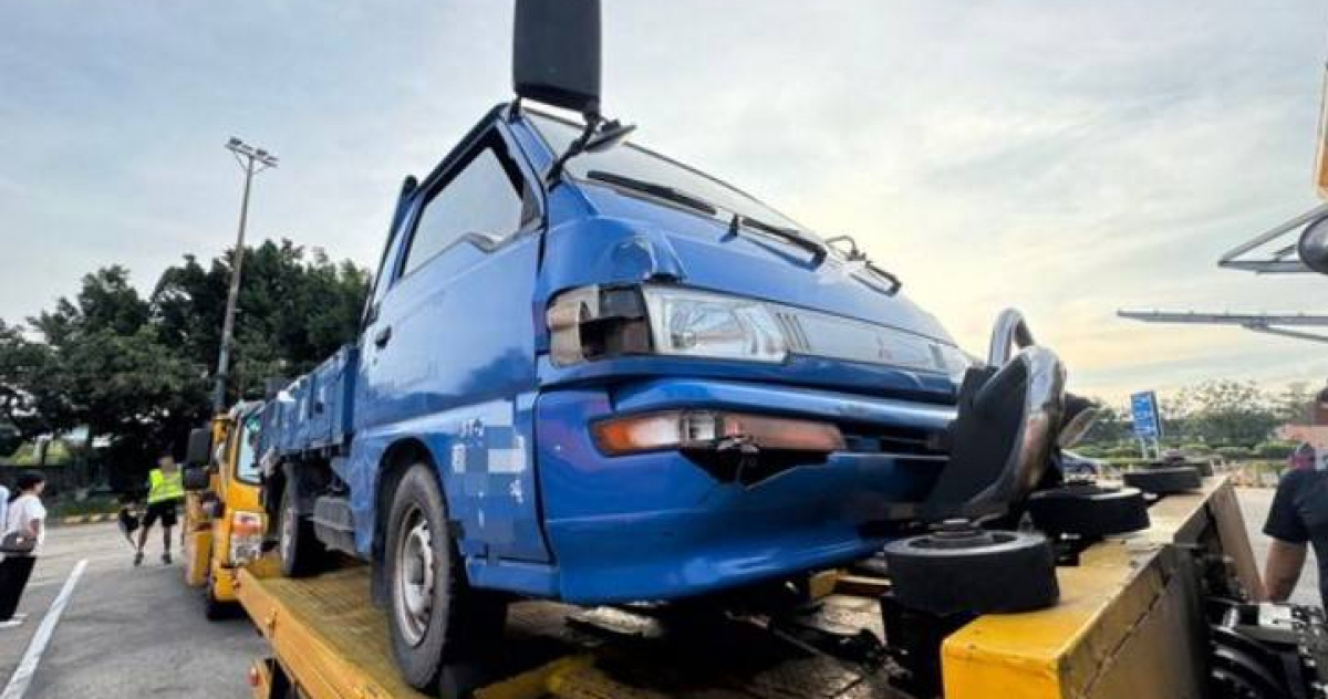 疑精神不濟！國1小貨車「恐怖飄移」撞護欄 再擊落1車幸無傷亡 | 社會 | CTWANT