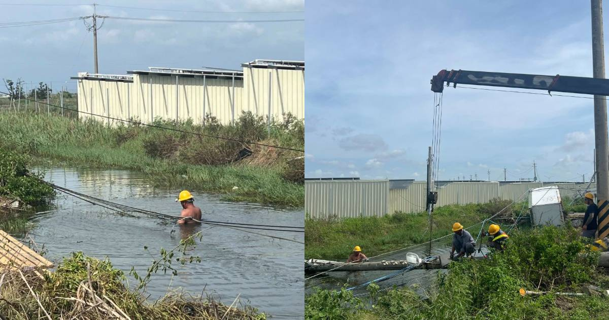 台電員工拚搶修「半身泡水裡」工作照曝光 妻心疼喊：7天沒回家了 | 生活 | CTWANT