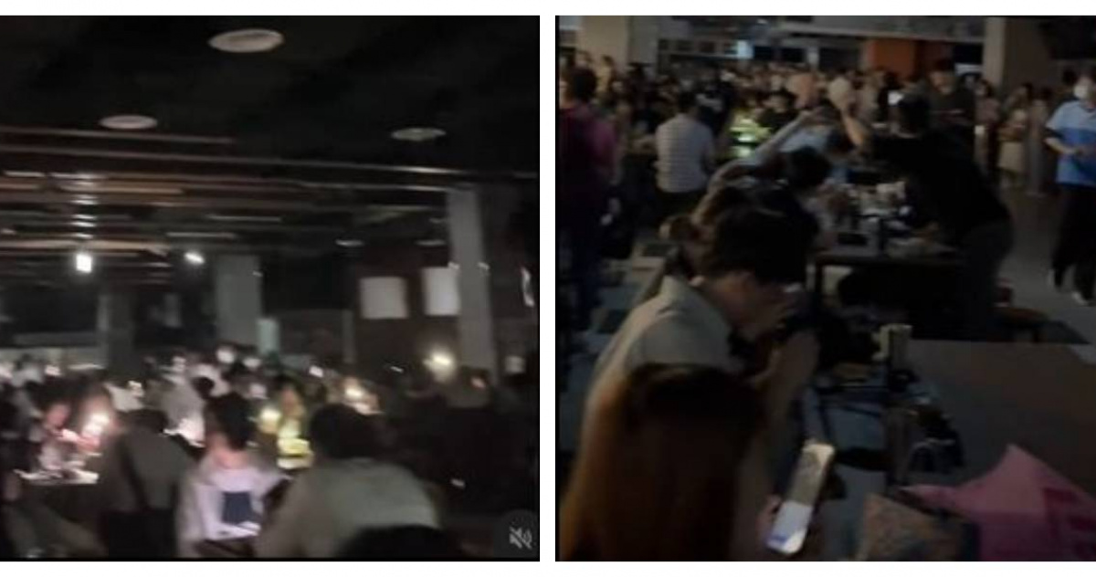 南港Lalaport又停電！美食街一片漆黑 消費者無奈享用燭光大餐 | 社會 | CTWANT