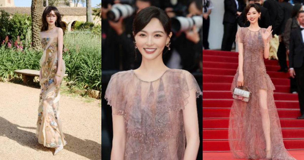 唐嫣亮相2025坎城影展、仙氣逼人！兩套絕美高訂化身Fendi Queen、詮釋甜而不膩 | 漂亮 | CTWANT