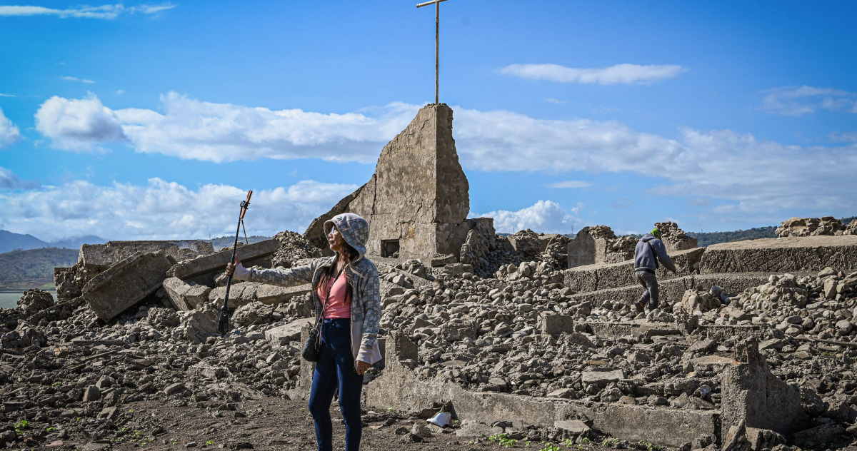 菲律賓50度高溫「水壩乾涸見底」 300年歷史古城遺跡重見天日 | 國際 | CTWANT