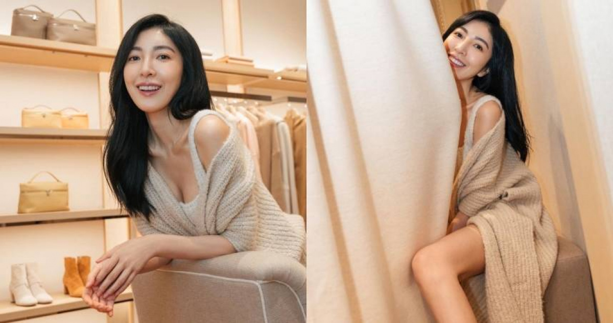 楊謹華在家都穿這樣？背心+短褲的奶茶色穿搭慵懶又性感！一不小心就露出深溝線條超誘人~ | 漂亮 | CTWANT