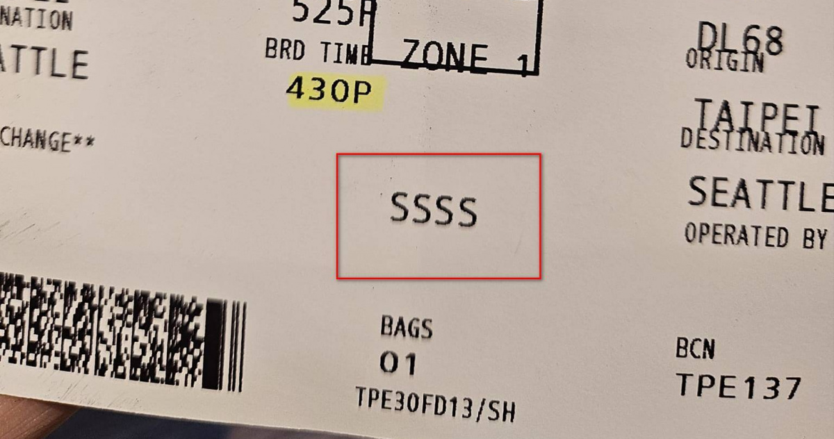 機票上出現「SSSS」背後含意曝光 旅遊達人：準備二次安檢 | 生活 | CTWANT