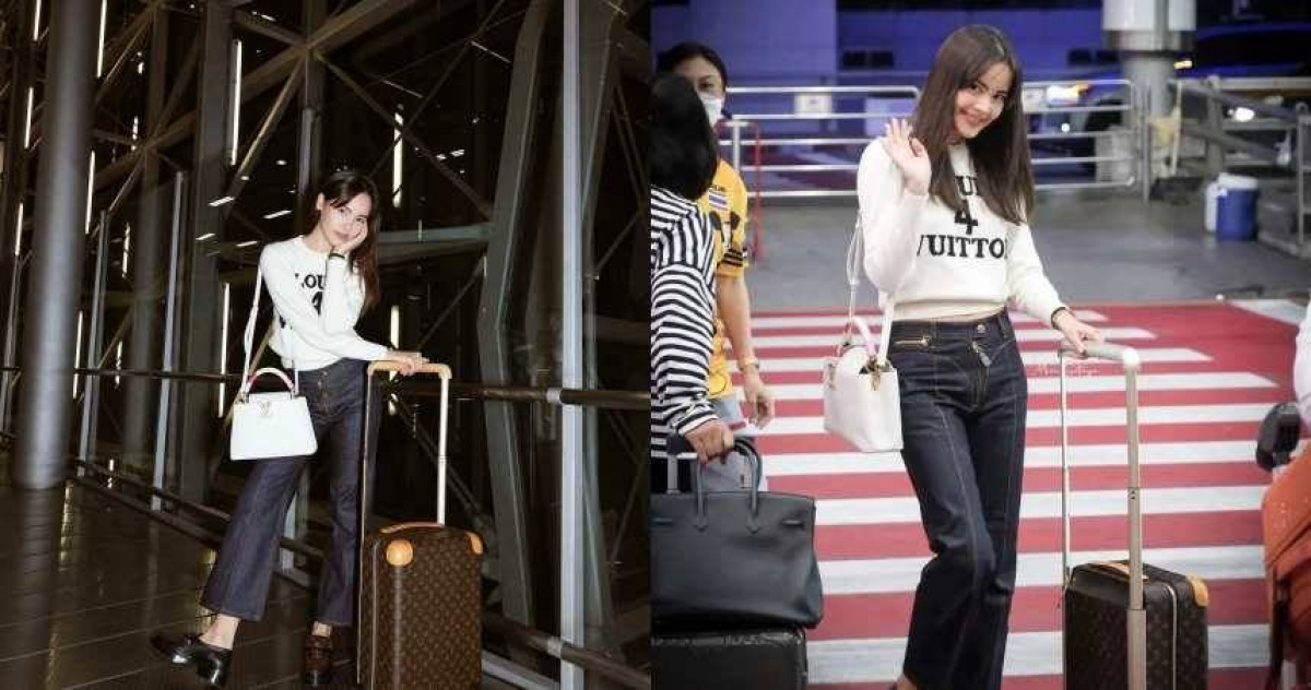 泰版《當男人戀愛時》女主角Yaya 被捕獲到在機場大玩LV行李箱，把它當旋轉木馬，本人也太可愛！ | 漂亮 | CTWANT