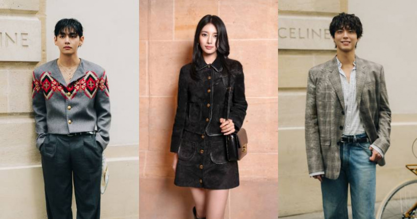 頭排嘉賓帥美到失焦！CELINE 2026春季大秀，金泰亨、朴寶劍、裴秀智、劉詩詩都來了 | 漂亮 | CTWANT