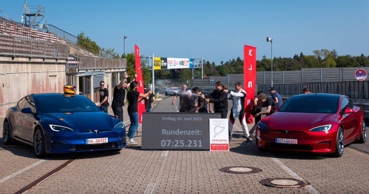 特斯拉Model S Plaid重奪紐柏林最速EV寶座 以7分25秒刷新紀錄 | 財經 | CTWANT