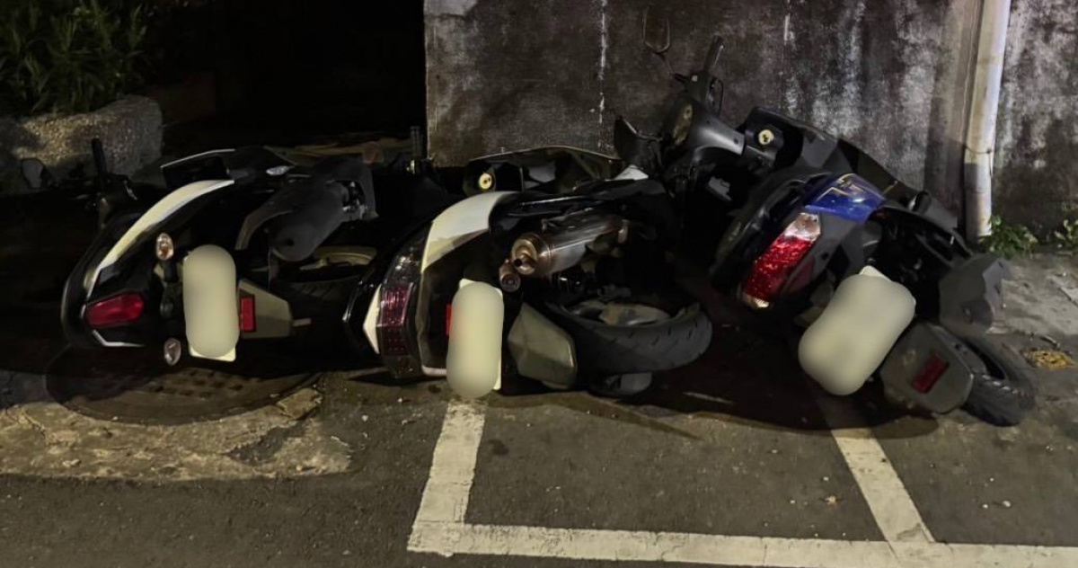 心情不美麗竟把機車「當骨牌」！ 失業男經台大周邊將11台機車隨意推倒 | 社會 | CTWANT