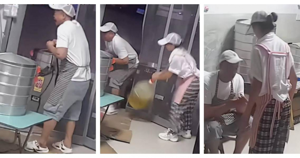 早餐店驚魂！老闆觸電倒地 妻子抄油桶猛砸救命成功 | 國際 | CTWANT