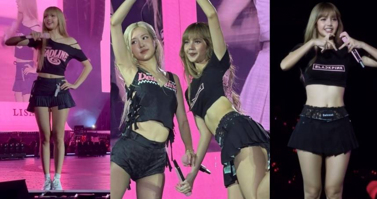 BLACKPINK LISA高雄場太挺台！穿上兩大台灣服裝品牌Seivson黑色蕾絲短裙、PCES百褶短裙，性感驚豔全球！ | 漂亮 | CTWANT