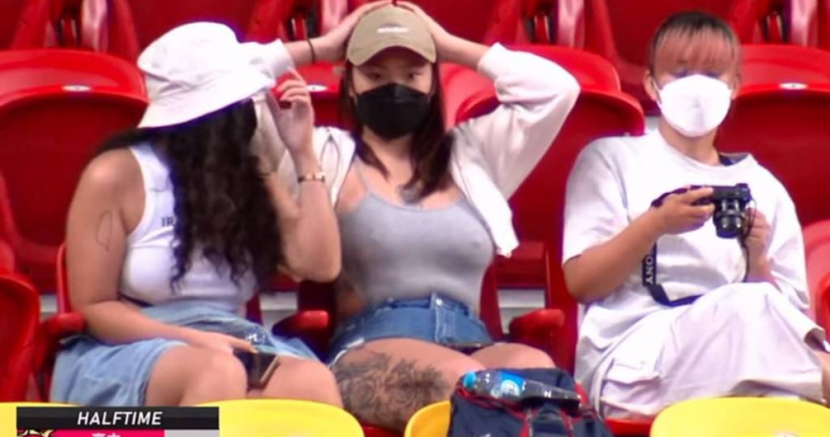 台籃女球迷爆乳激凸摸頭 本尊曝光讓網友狂喊：支持台灣籃球 | 生活 | CTWANT