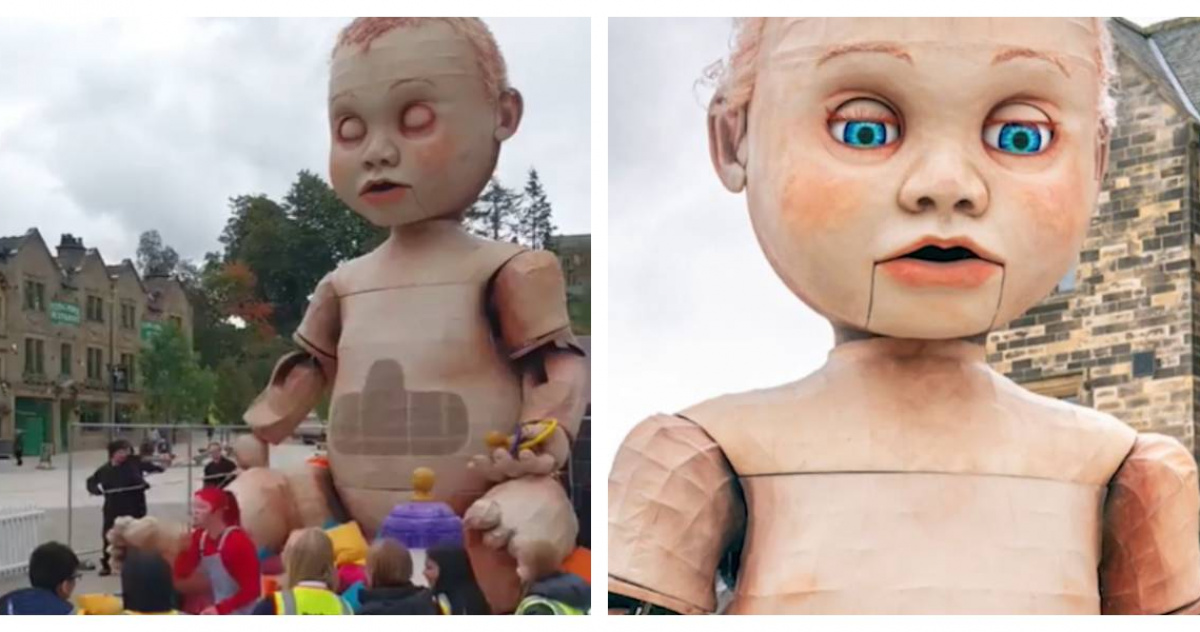 英氣候人偶「面目猙獰」 居民：沒睜眼就很嚇人了 | 國際 | CTWANT