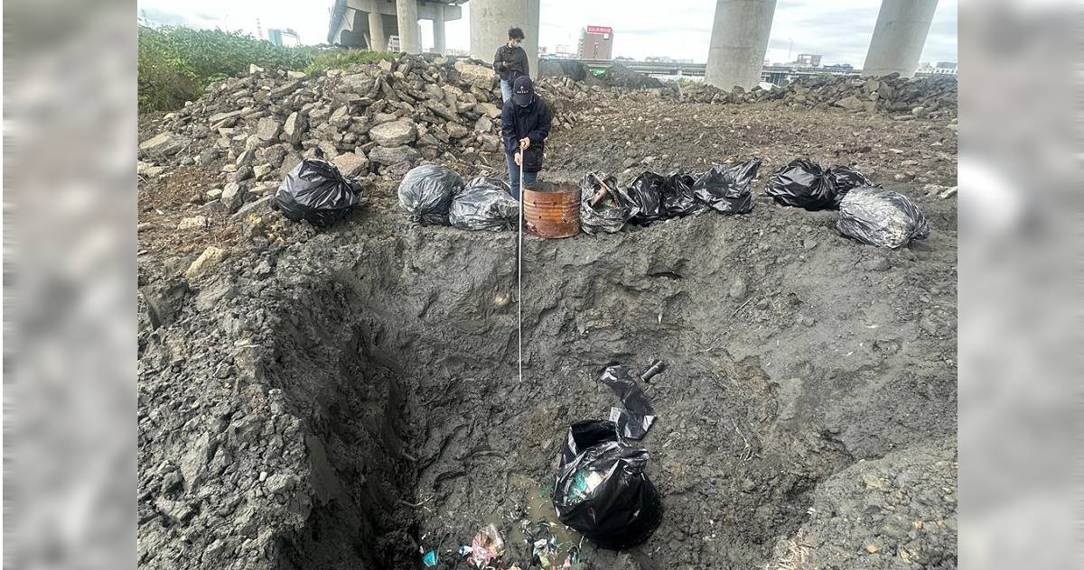 五股二重疏洪道包商疑亂倒廢土 新北環保局嚴查最高可開罰300萬 | 社會 | CTWANT