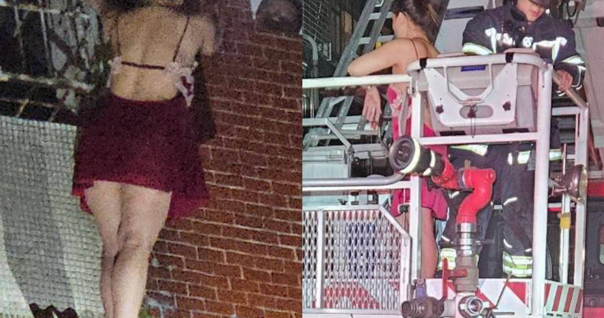 感情糾紛爬窗台！新莊女深夜情緒激動 警消出動雲梯急勸回 | 社會 | CTWANT