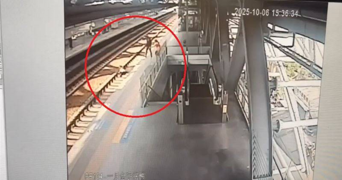 台鐵五權站務員遭推落軌道 「列車僅6秒入站險變肉泥」驚悚畫面曝 | 社會 | CTWANT