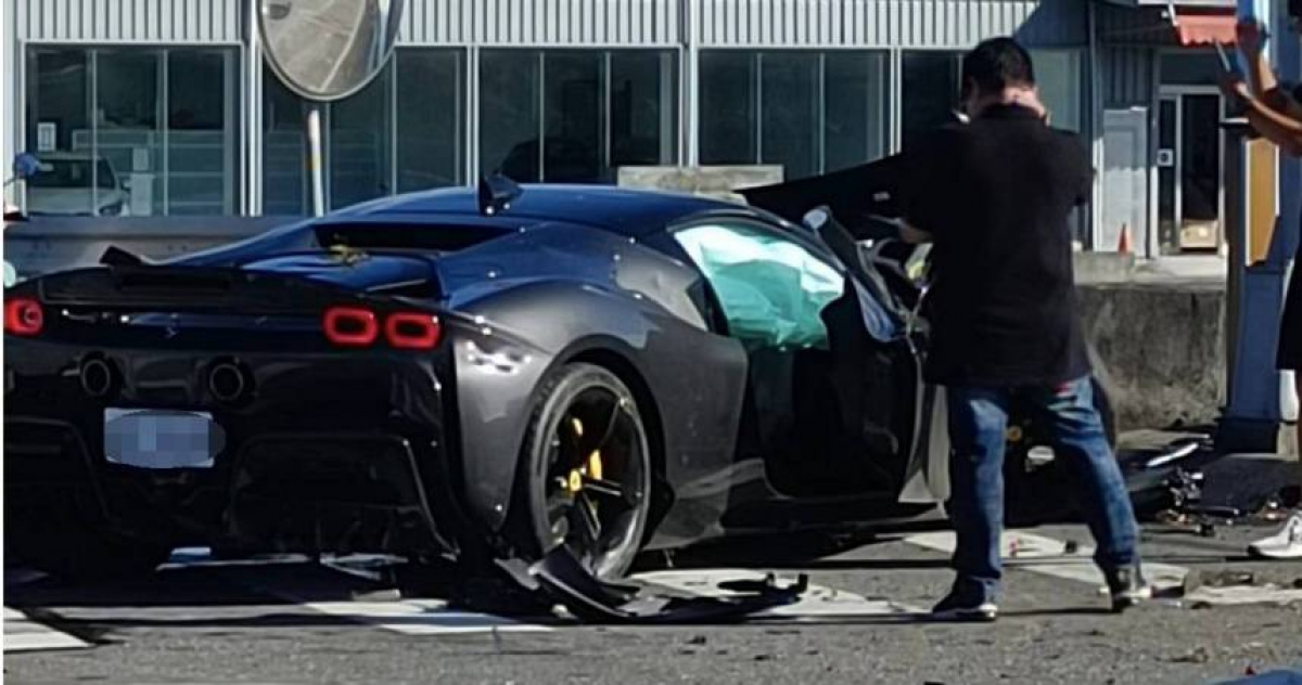 法拉利SF90撞毀「車價超過3500萬」 房地產大亨車主身分曝 | 社會 | CTWANT