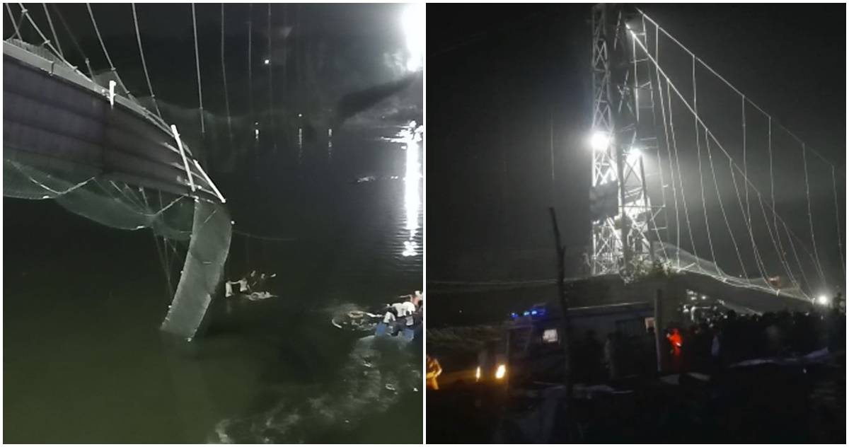 印度吊橋剛修復完就崩塌 至少130死、百人受傷 | 國際 | CTWANT