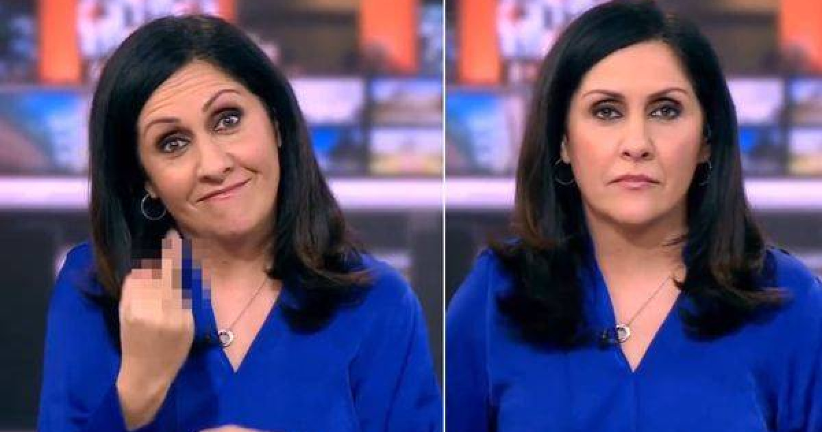 BBC女主播「歪頭比中指」畫面全放送 本人認：當時在開玩笑 | 國際 | CTWANT