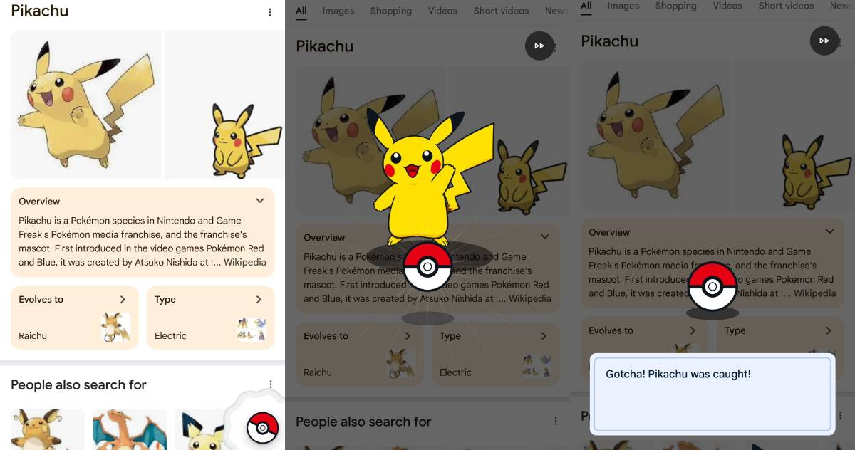Google「搜尋引擎」新彩蛋！ 輸入151隻初代寶可夢名字就可抓 | 財經 | CTWANT
