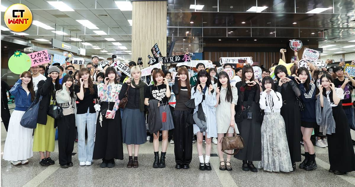 櫻坂46首來台吸400粉絲接機 歌迷齊唱生日快樂歌為大園玲祝壽 | 娛樂 | CTWANT
