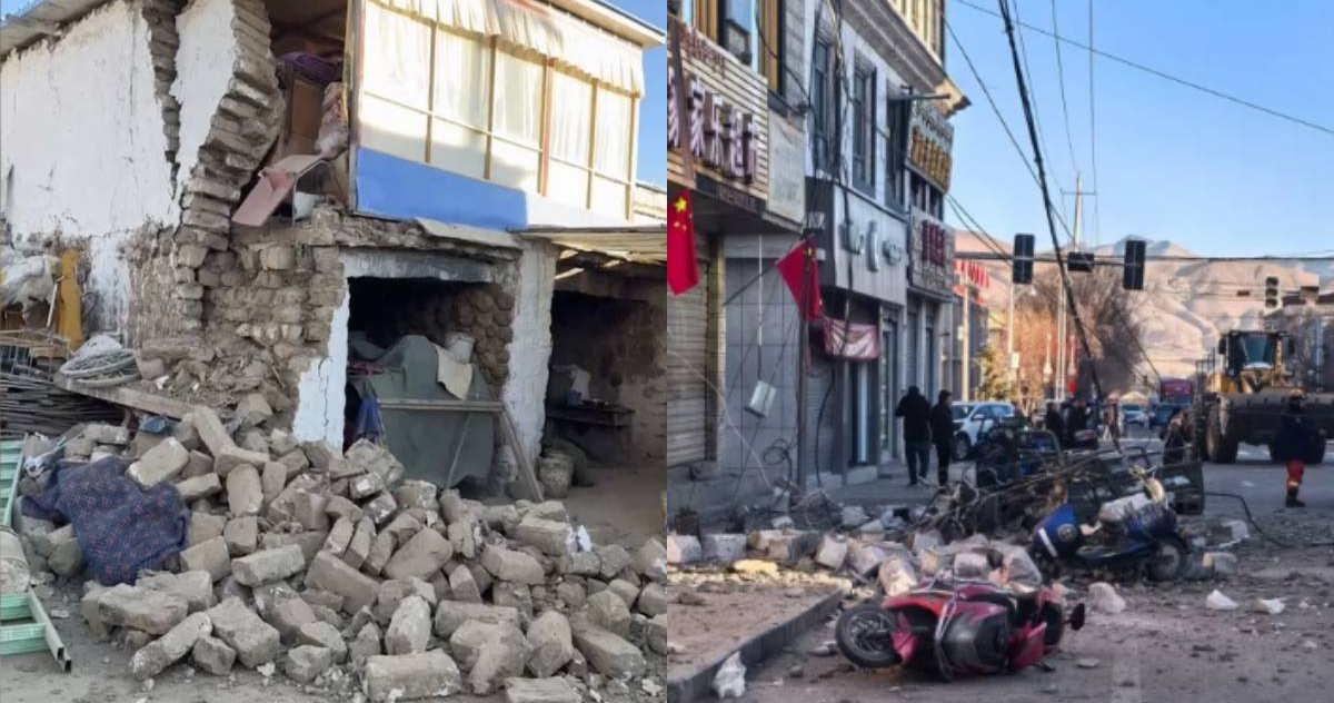 西藏規模7.1地震房屋倒塌畫面曝 深度僅10公里「已有9人遇難身亡」 | 國際 | CTWANT