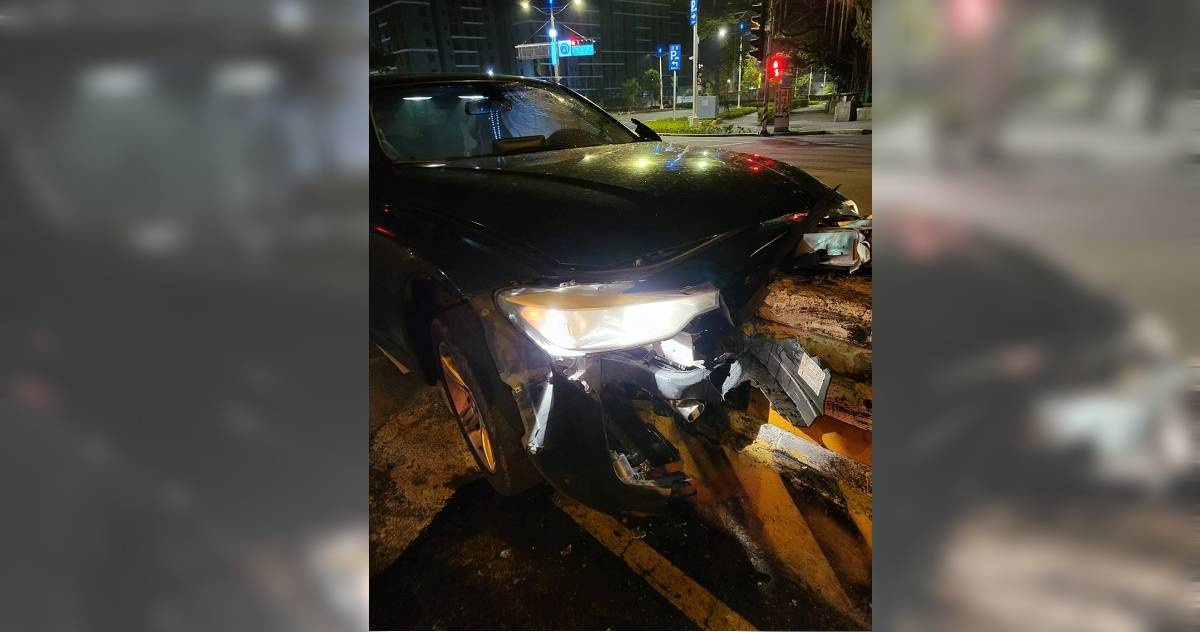台中25歲寶馬男酒駕自撞分隔島 超ㄎ一ㄤ撞擊畫面曝！車毀人受傷 | 社會 | CTWANT