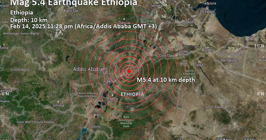 衣索比亞爆發規模6地震 119公里外首都也有感 | 國際 | CTWANT