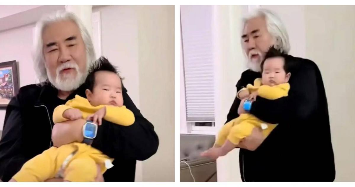 73歲「爺孫戀」名導喜獲1女！ 他抱嫩嬰不到1分鐘「喘不停」 | 娛樂 | CTWANT