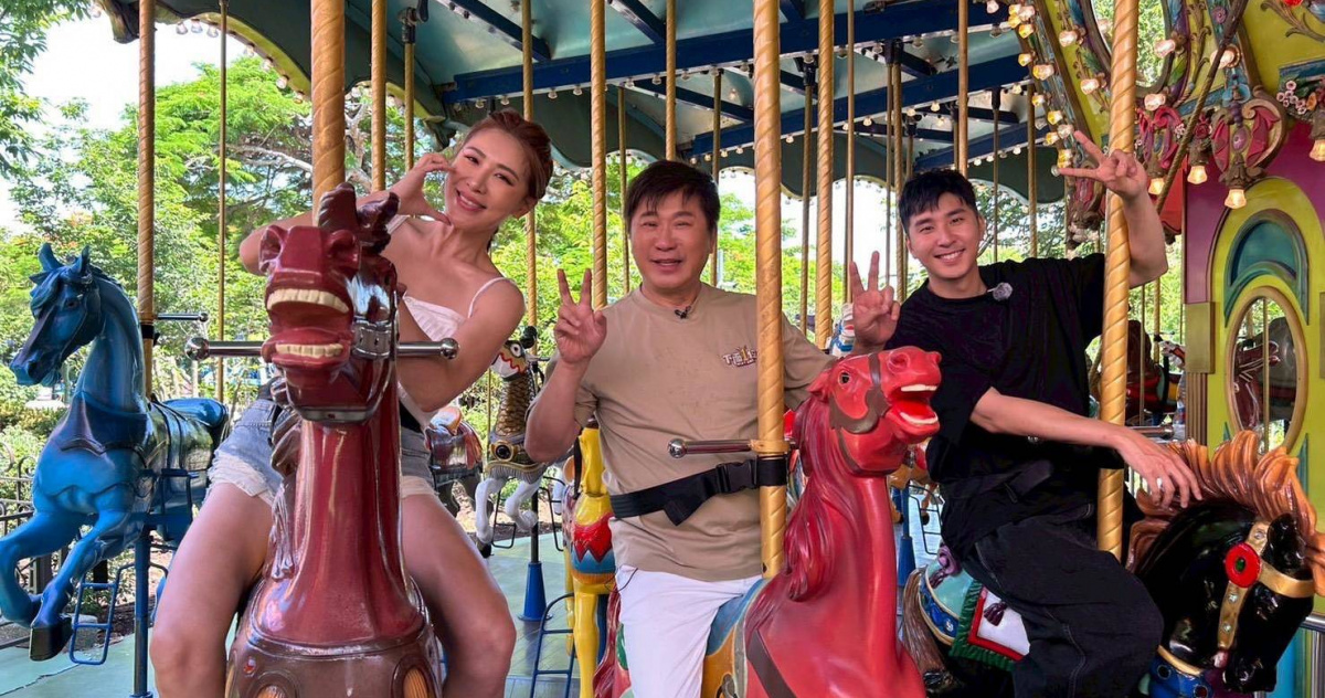 小禎胡釋安與胡瓜同遊遊樂園 體驗賽車帶安全帽被笑「像小偷」 | 娛樂 | CTWANT