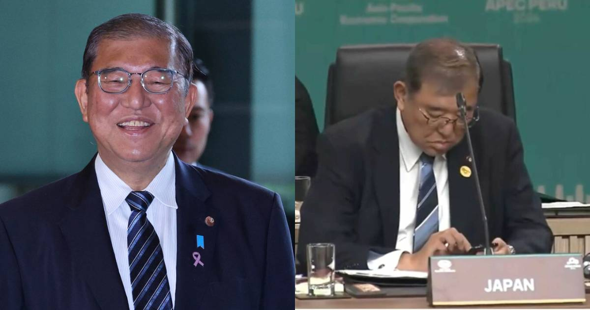 日本首相石破茂APEC上坐著握手、狂滑手機 遭批「日本之恥」 | 國際 | CTWANT