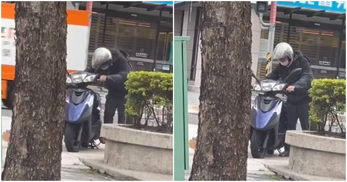 機車怎麼發不動？ 男子狂踩中柱讓人看傻 | 生活 | CTWANT