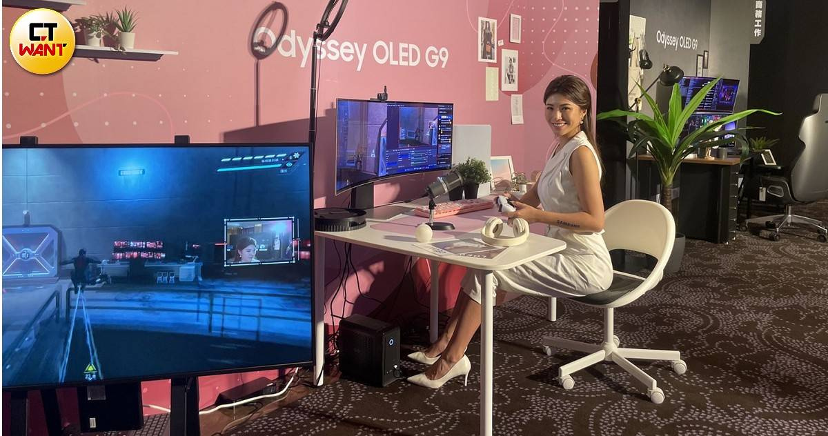 三星曲面電競螢幕Odyssey OLED G9登台 內建Smart Hub一秒變電視 | 財經 | CTWANT