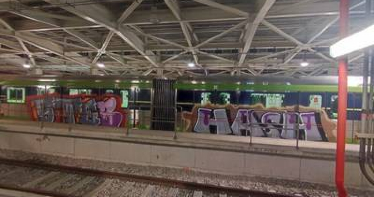 台中捷運列車遭不明人士塗鴉 破壞15分鐘可開罰100萬 | 社會 | CTWANT