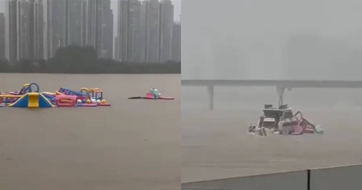 連日暴雨釀災！ 廣東水上樂園「剛開業3天」就被沖走 | 國際 | CTWANT