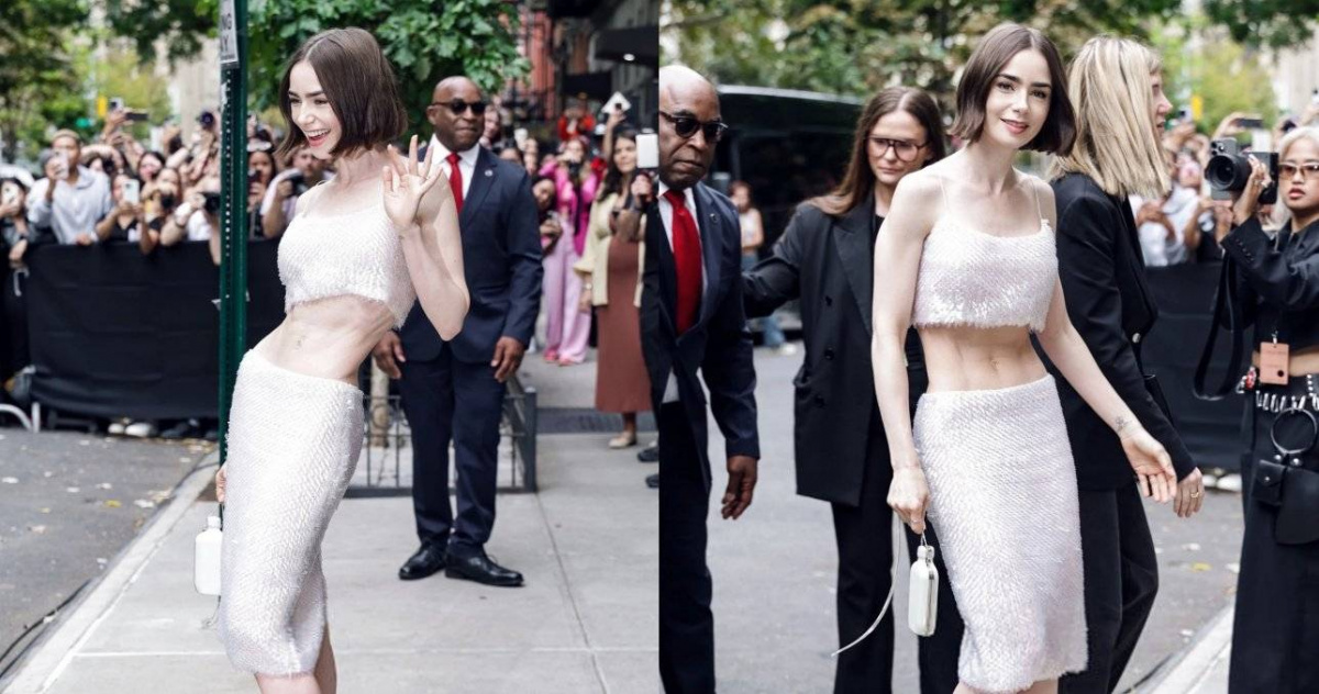 女星紐約看秀「紙片腹肌」嚇壞全網！Lily Collins激瘦近照被酸：真的不好看 | 漂亮 | CTWANT