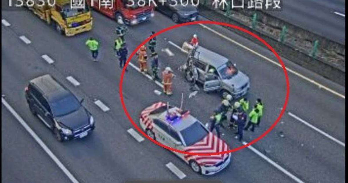 國1林口段南向1小時內2車禍「相隔僅1.1公里」 1人OHCA急送醫搶救 | 社會 | CTWANT