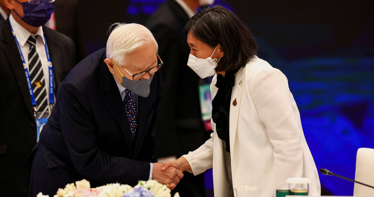 張忠謀現身APEC會晤岸田文雄 加拿大總理緊握不放致意 | 國際 | CTWANT