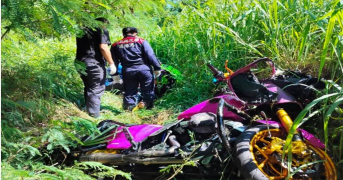 驚險救援！重機騎士屏東尖山路段車禍雙腿骨折 消防隊草叢中尋人救援 | 社會 | CTWANT