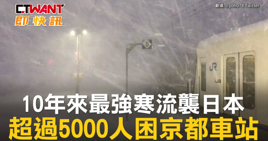 10年來最強寒流襲日本 超過5000人困京都車站 | 影音 | CTWANT