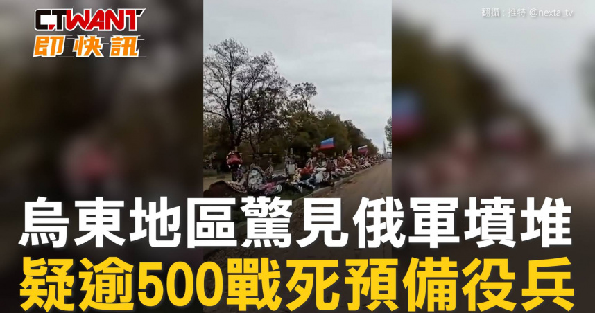 烏東地區驚見俄軍墳堆 疑逾500戰死預備役兵 | 影音 | CTWANT